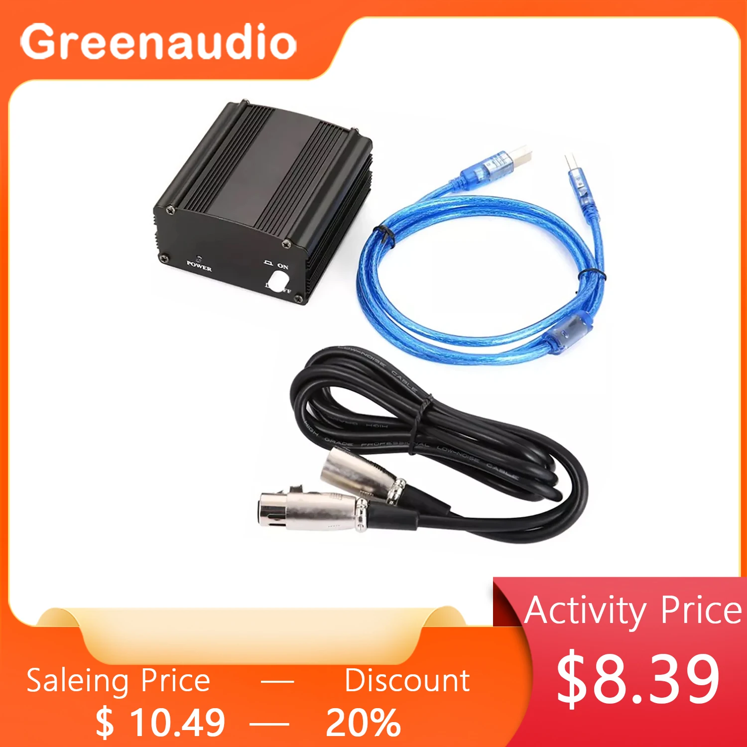 GAZ-48U-Professional-48V-phantom-power-supply-Condenser-microphone ...