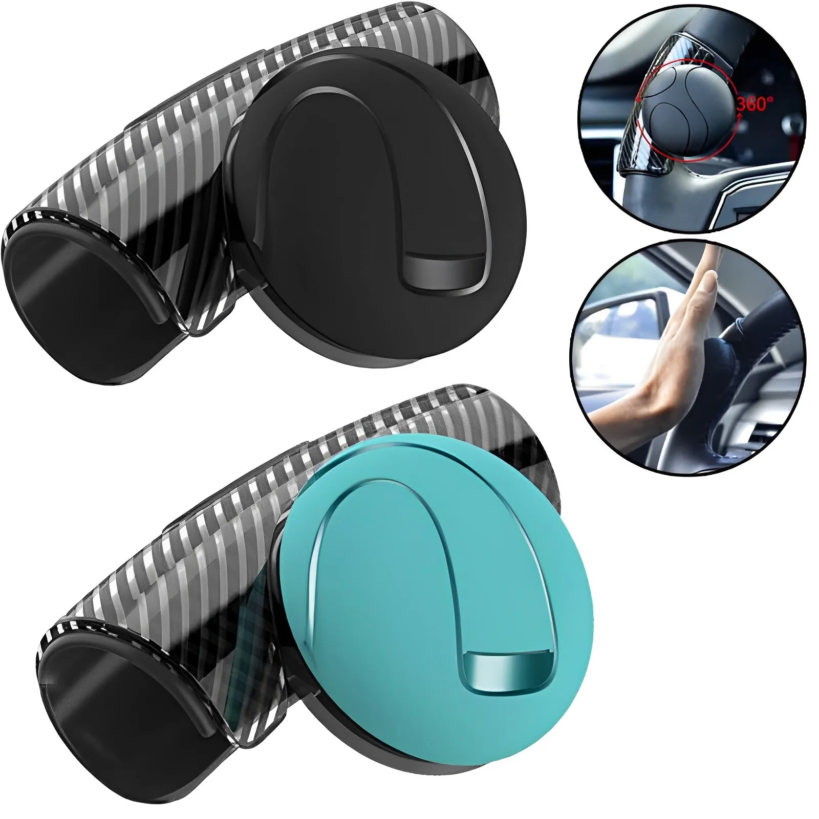 Car 360° Steering Wheel Spinner Knob Power Handle Ball Hand Control ...