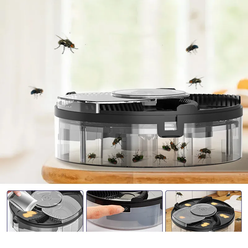 Upgraded USB Flycatcher With Baits Electric Fly Trap USB Insect Pest ...
