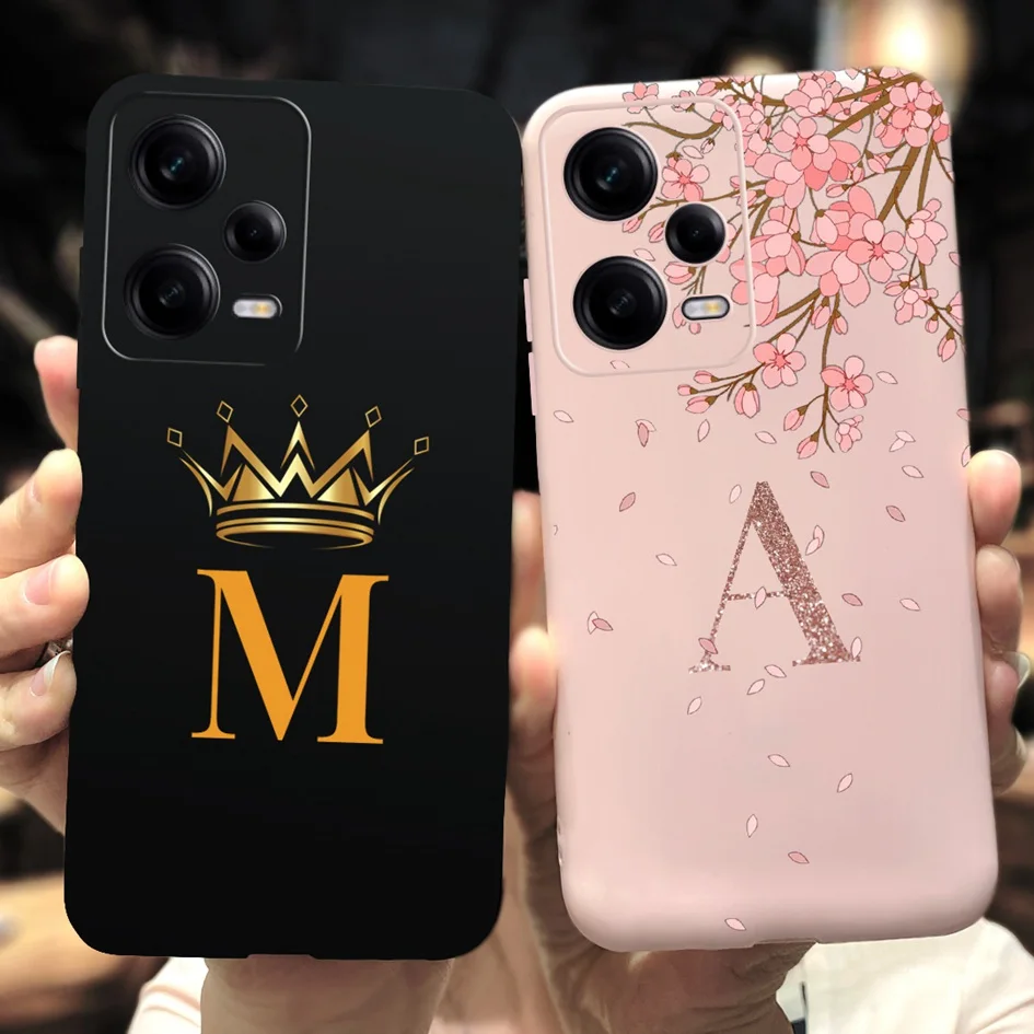 Case-For-Xiaomi-Redmi-Note-12-Pro-Letters-Phone-Case-Fashion-Pink-Black ...