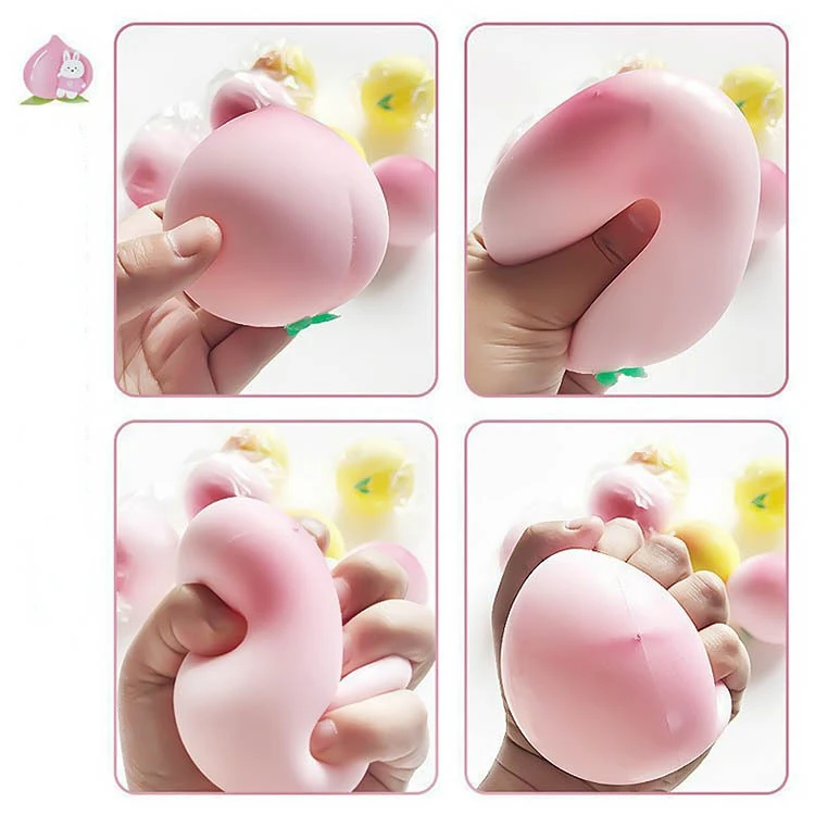 창의적인 큰 복숭아 핀치 음악 새로운 이상한 어린이 선물 감압 스퀴즈 장난감 귀여운 카와이 퀴시 시뮬레이션 과일 장난감