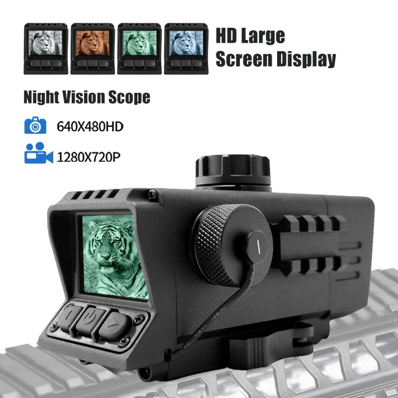 Night-Vision-Rifle-Scope-Red-Dot-Optical-Mini-Sight-7X-Zoom-Hunting ...