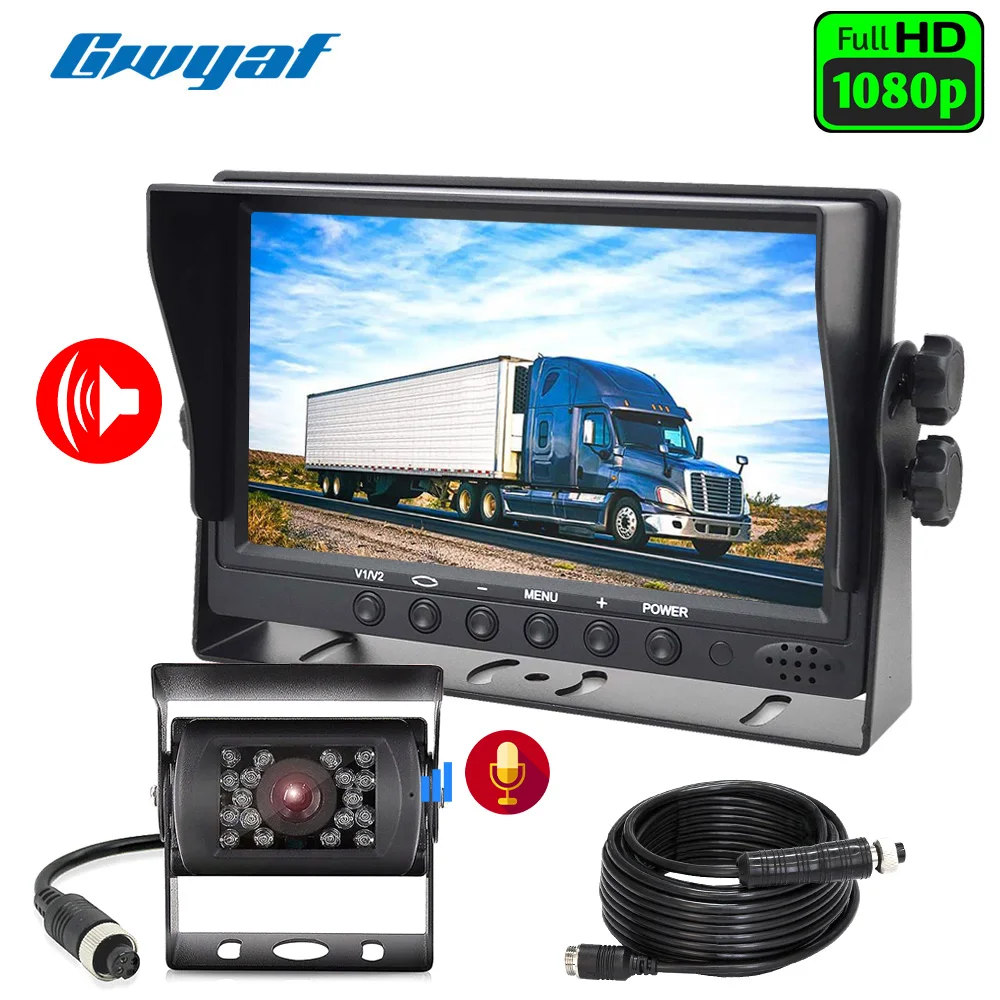 Truck-Reversing-Camera-Kit-System-with-Sound-AHD-1080P-Rear-View-Audio ...