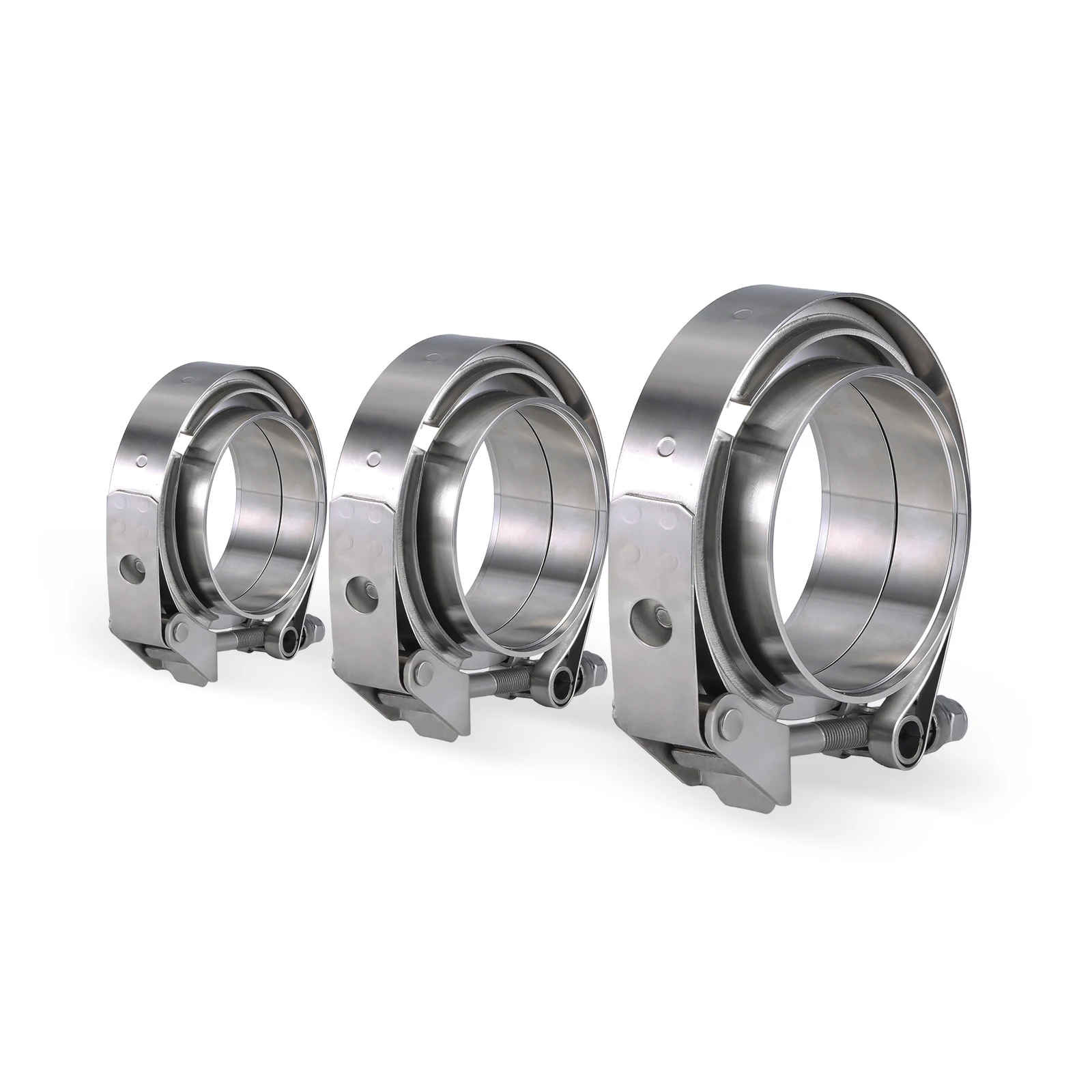 304-Stainless-Steel-2-5-3-Quick-release-V-Band-Clamp-63mm-76mm-Turbo ...