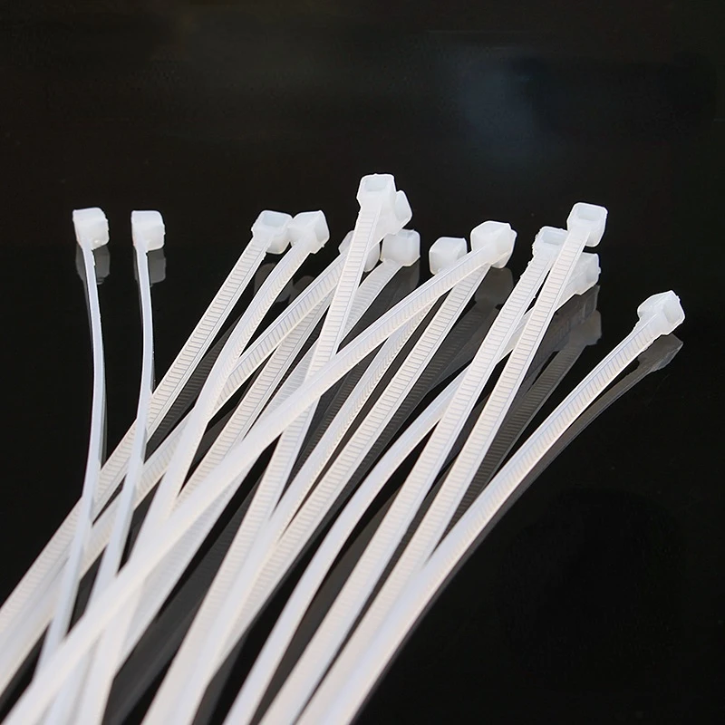 100pcs-Self-Locking-Nylon-Cable-Tie-White-Cable-Tie-Cable-Tie-Wire ...