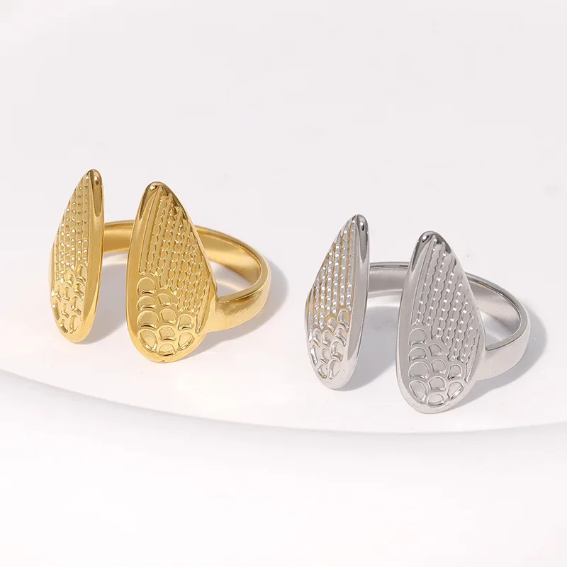 Stainless-Steel-Rings-for-Women-Gold-Color-Never-Fade-Luxury-Classic ...