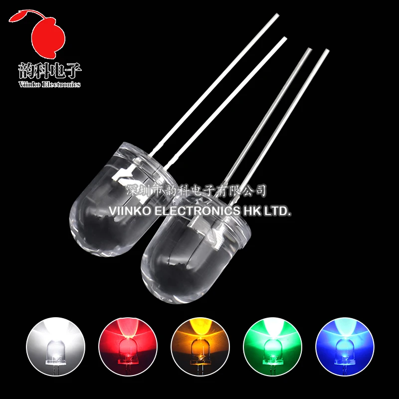 Lampe-diode-lectroluminescente-LED-ronde-ultra-lumineuse-5-couleurs ...