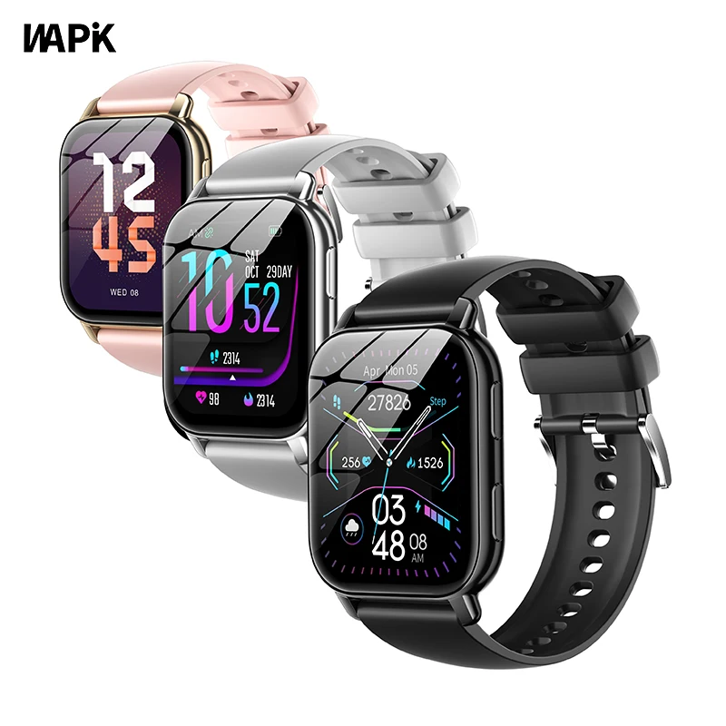 Wapik-Voice-Calling-Smart-Watch-P5S-1-85-inch-Health-Sport-Monitoring ...