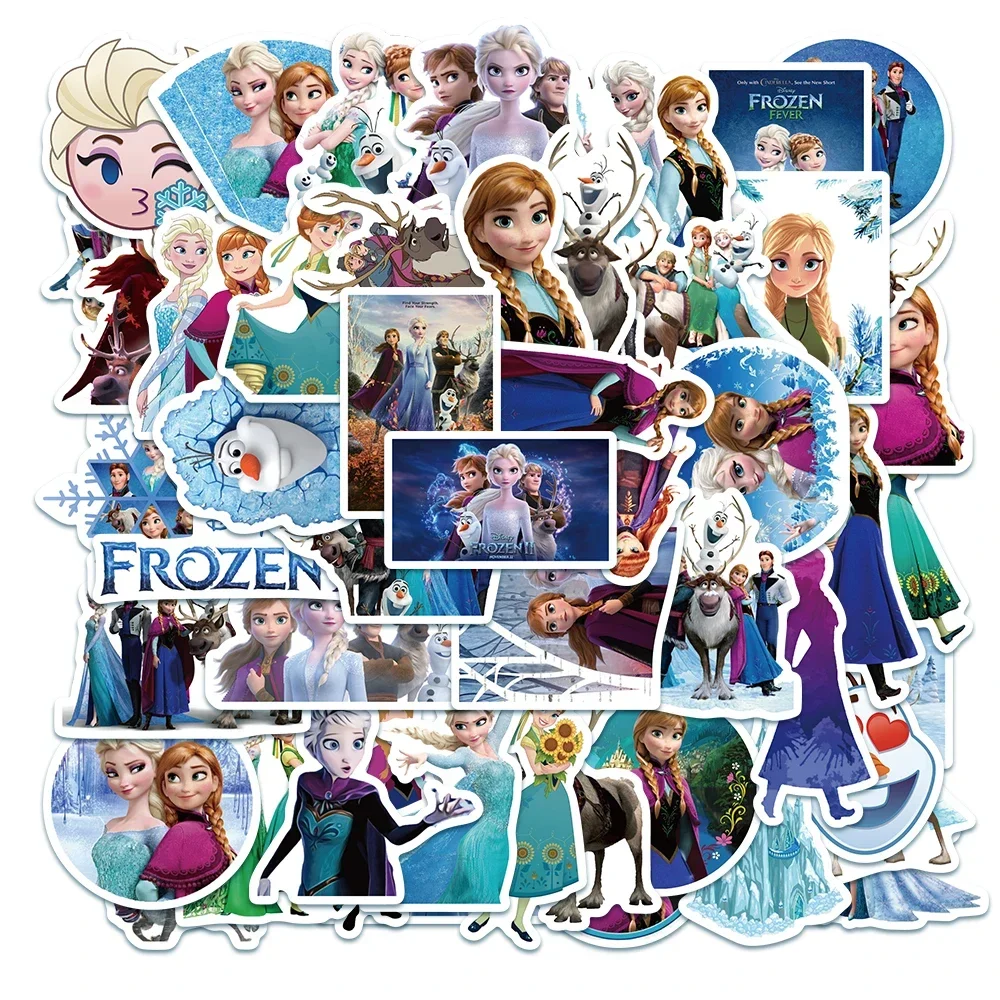 Pegatinas-de-pel-cula-de-Disney-para-ni-os-calcoman-a-de-Frozen-Anna ...