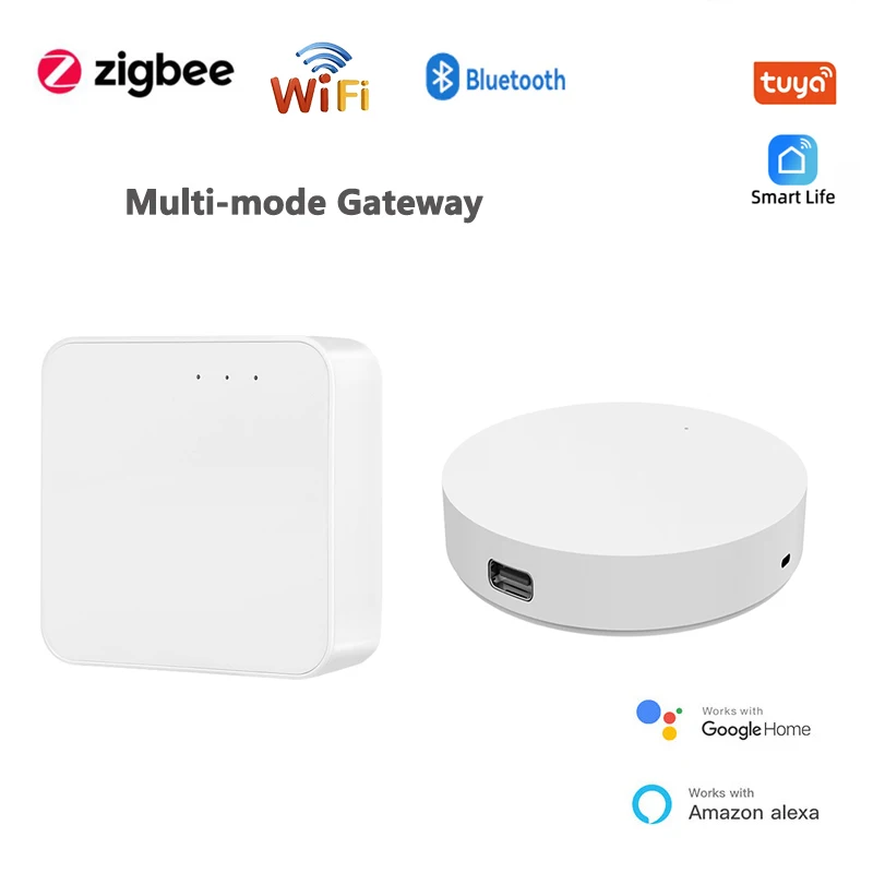Tuya Smart Zigbee 3 Bluetooth Mesh Multi-Módú Átjáró Ble Home Híd Hub ...