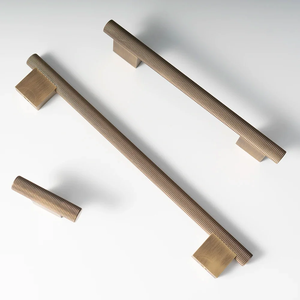 Solid-Brass-Funiture-Handle-Antique-Bronze-Knurled-Textured-Kitchen ...