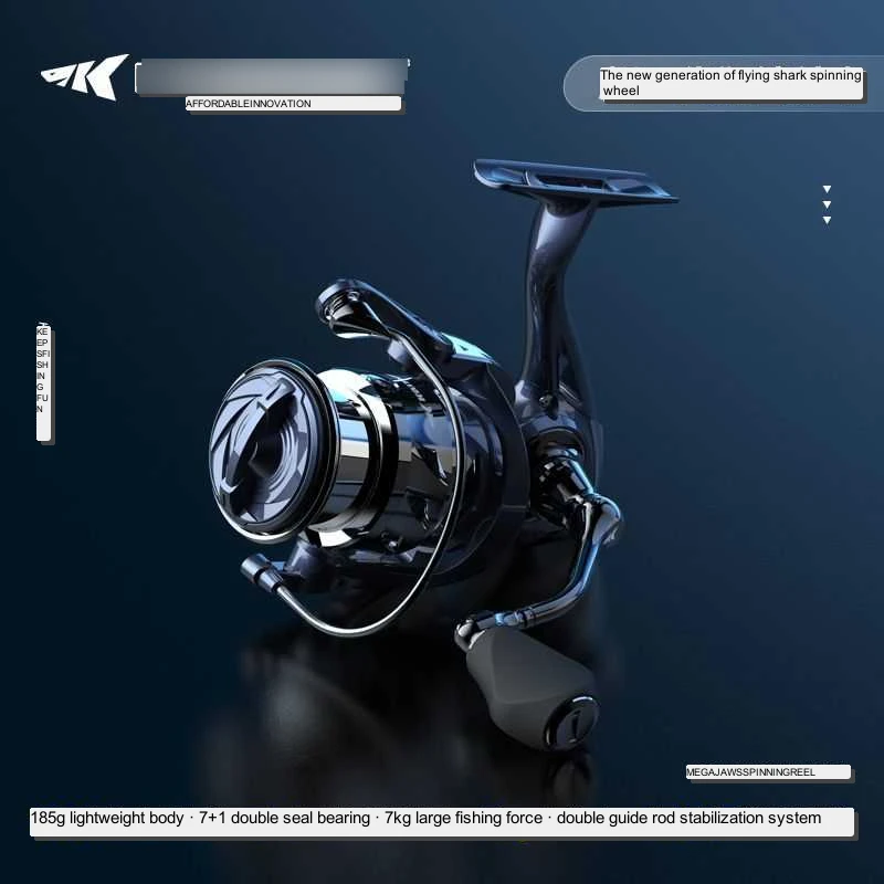 Kastking 신제품 플라잉 상어 장거리 프로젝션 방폭 와이어 스피닝 낚시 릴, 7KG 최대 드랙 185g| | - AliExpress
