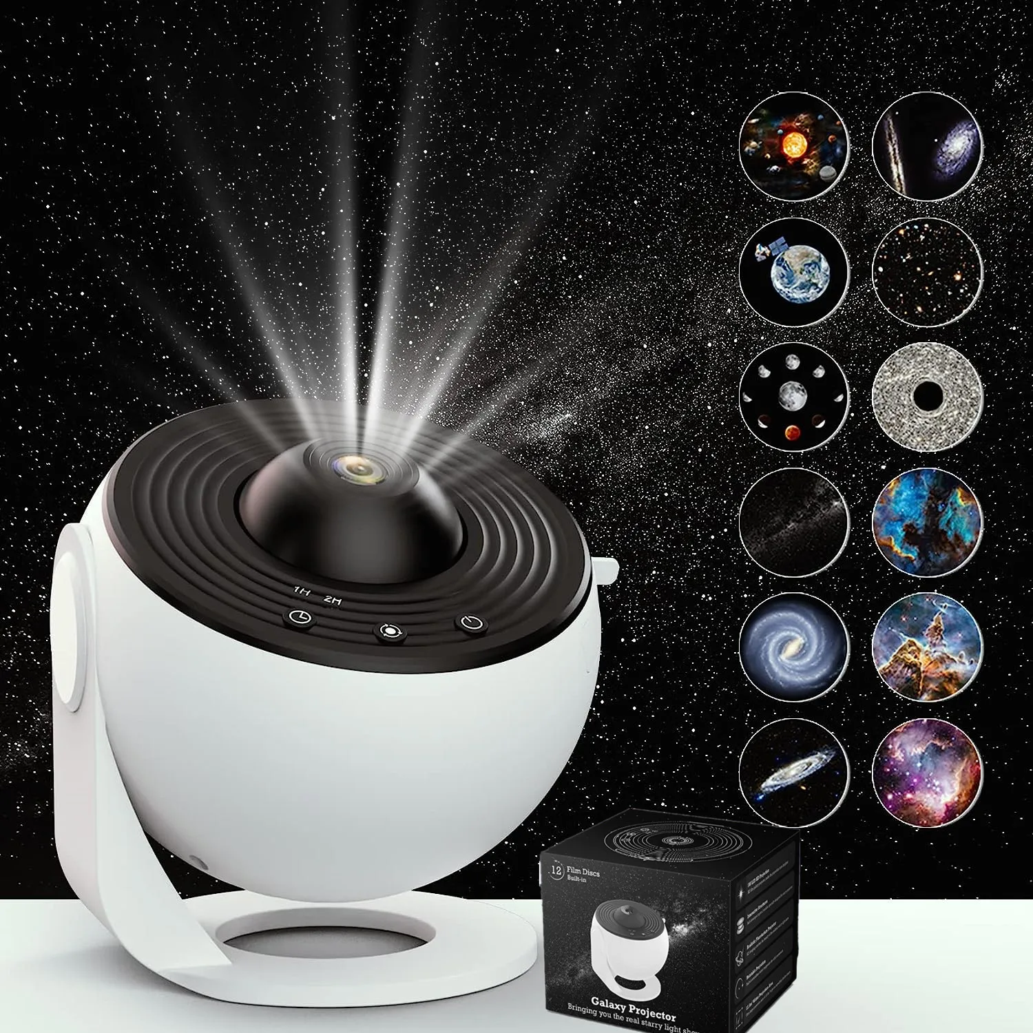 12-in-1-Star-Night-Lights-Projector-Galaxy-Projector-360-Rotate ...