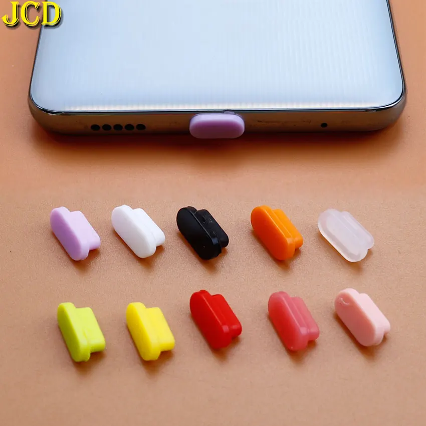 JCD 50pcs Type-C Silicone Dust Plug USB Charging Port Protector Cover ...