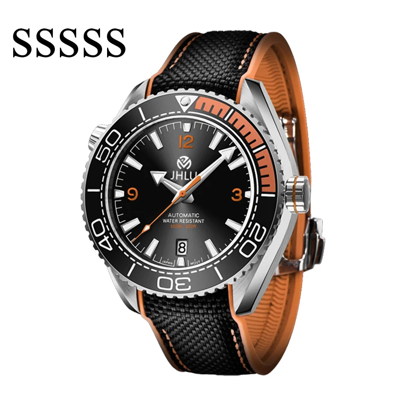 Top-Brand-JHLU-Stainless-Steel-Men-Mechanical-Wristwatches-Waterproof ...