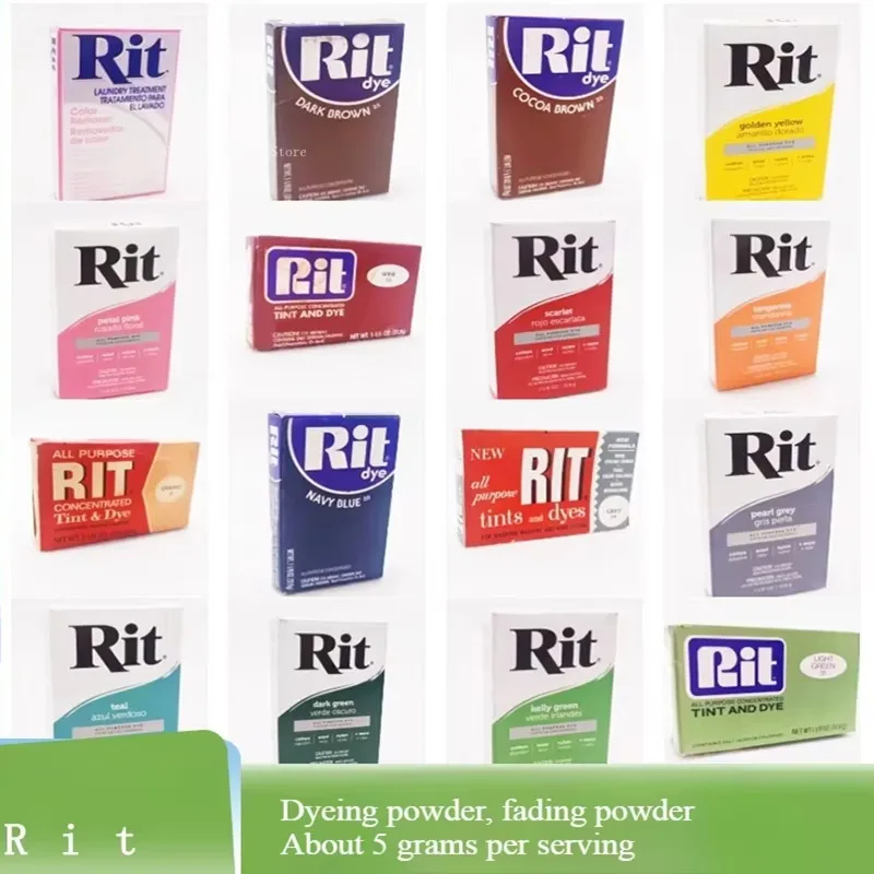 31.9g/Box RIT Dye Powder/Colored Pigment Change Fabric Color Handmade ...