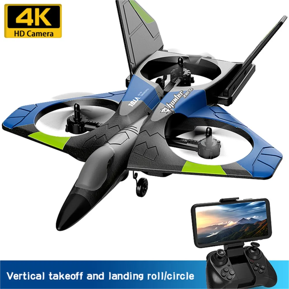 V27-Blue-Red-Foam-UAV-Airplane-4K-HD-Oversized-Remote-Control-Amazing ...
