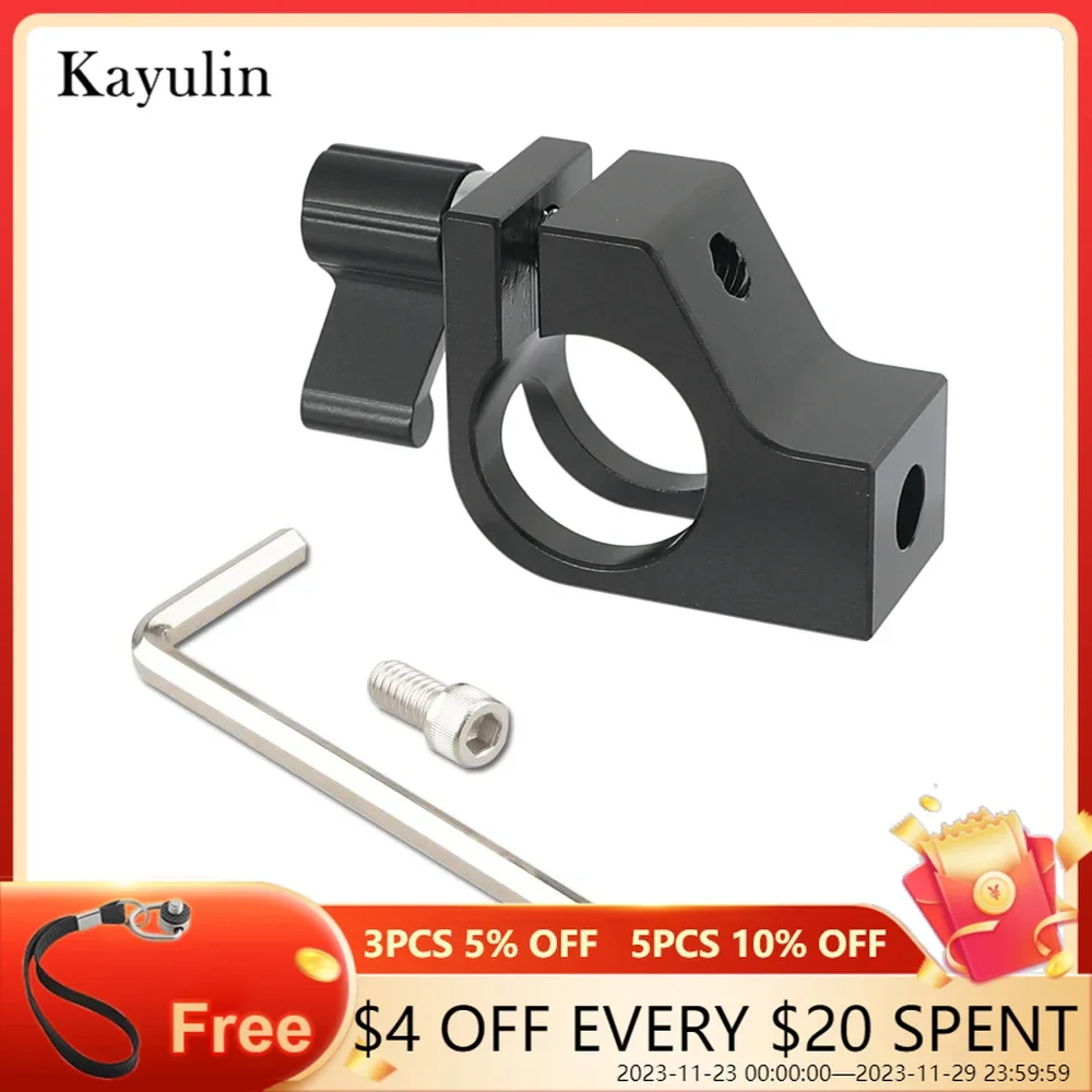 Kayulin-19mm-Rod-Clamp-With-Thumb-Knob-Black-For-Camera-Photo-Studio ...