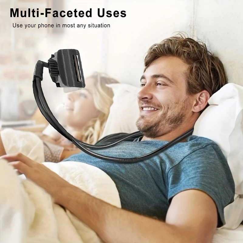 Free-Adjustable-Bended-Cellphone-Holder-Neck-Support-Smartphone-Mobile ...