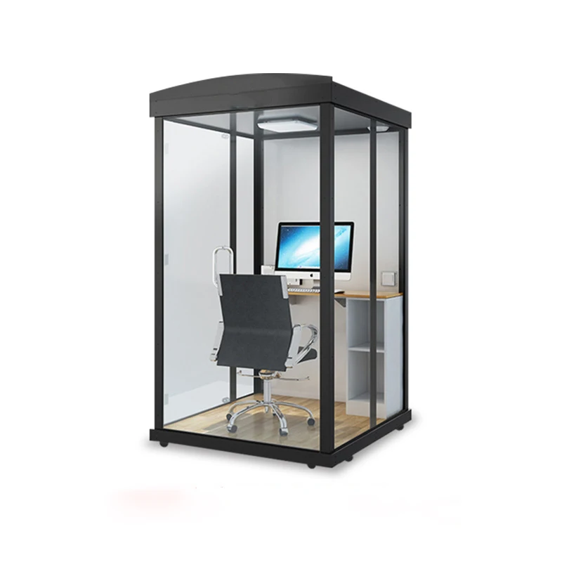 office booth soundproof Movable Work Station Silent Coworking Space ...