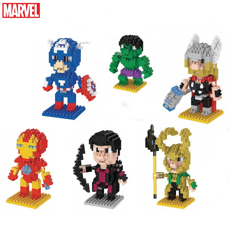 Marvel-Avengers-Figures-Model-Building-Blocks-Spiderman-Hulk-Iron-Man ...