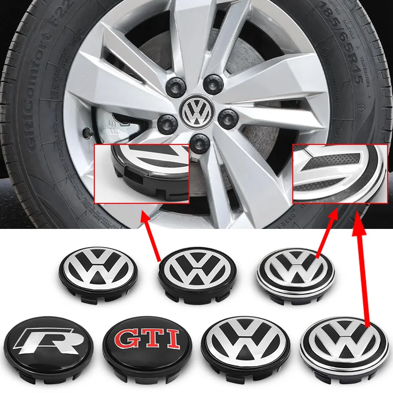 4pcs-56mm-65mm-Car-Wheel-Center-Caps-Hubcap-Cover-for-VW-Volkswagen ...