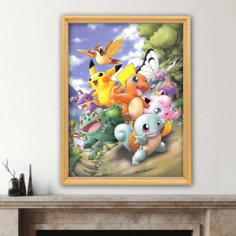 Japanese Anime Pokemon Diy Diamond Art Painting Kits New Cartoon ...