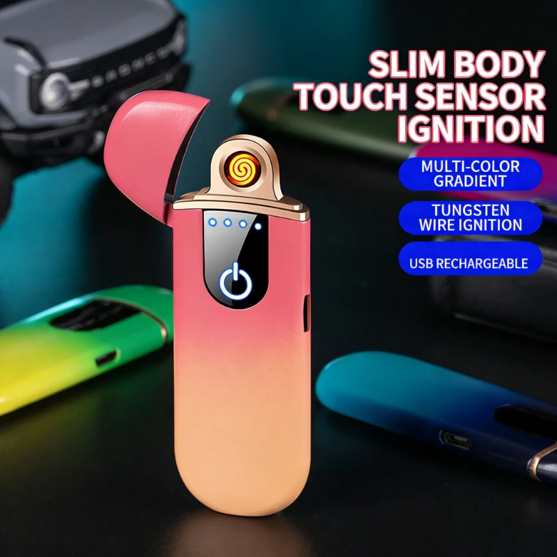 USB Rechargeable Windproof Electronic Lighter Personalized Design ...