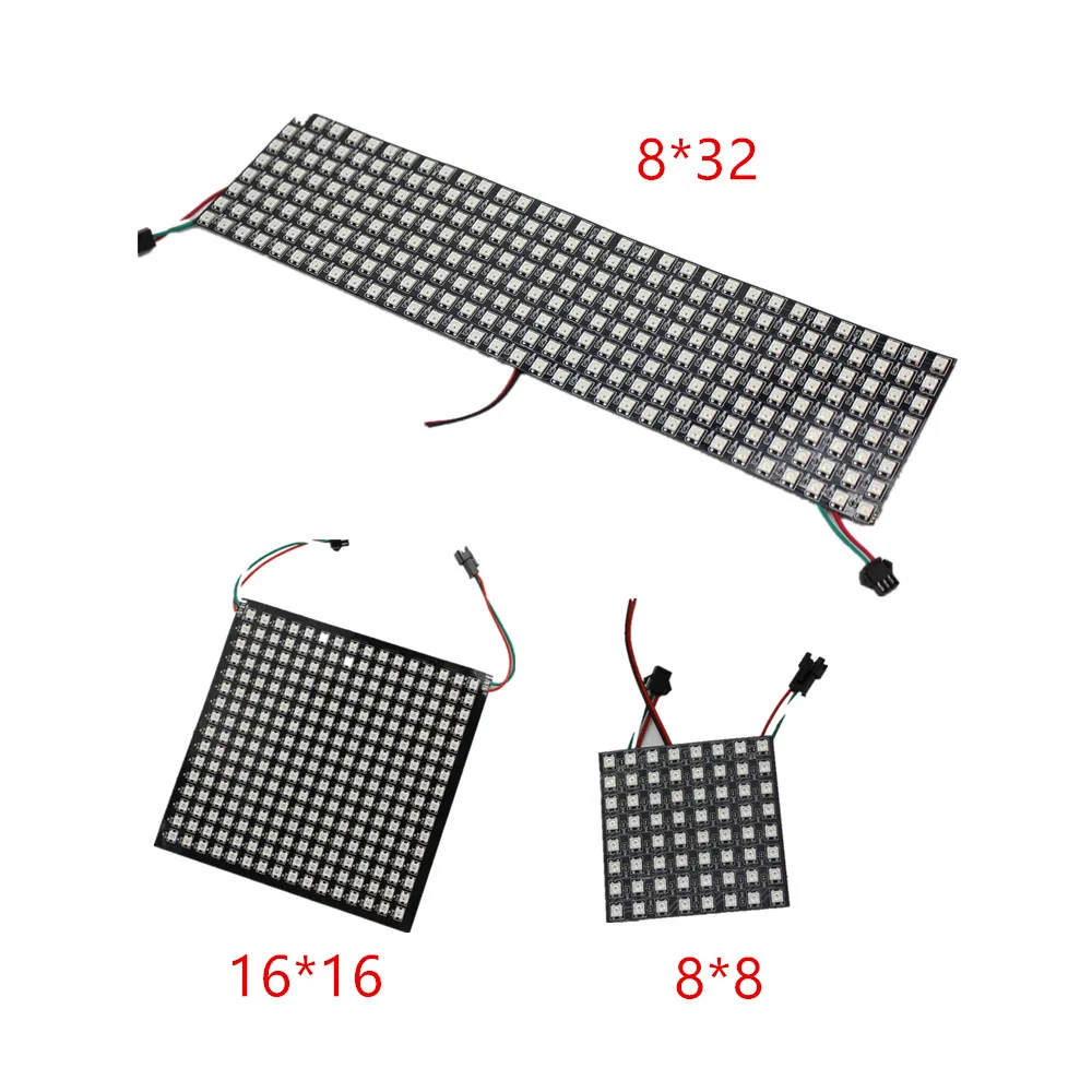 1-5Pcs-WS2812B-RGB-LED-Digital-Flexible-Individually-Addressable-Panel ...