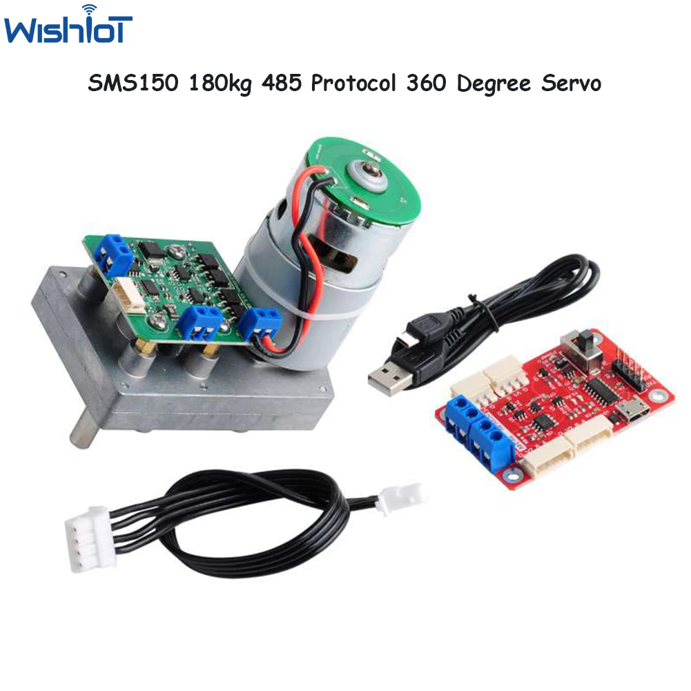 SMS150-180kg-485-Protocol-Magnetic-Encoding-Servo-360-Degree-12V-High ...