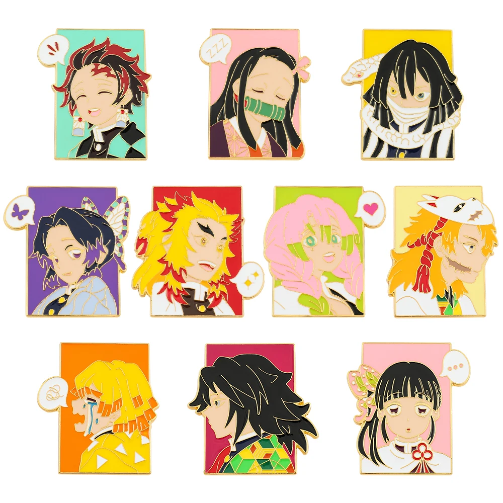 Japan-Manga-Demon-Slayer-Cartoon-Metal-Badge-Brooch-Accessories-Cute ...