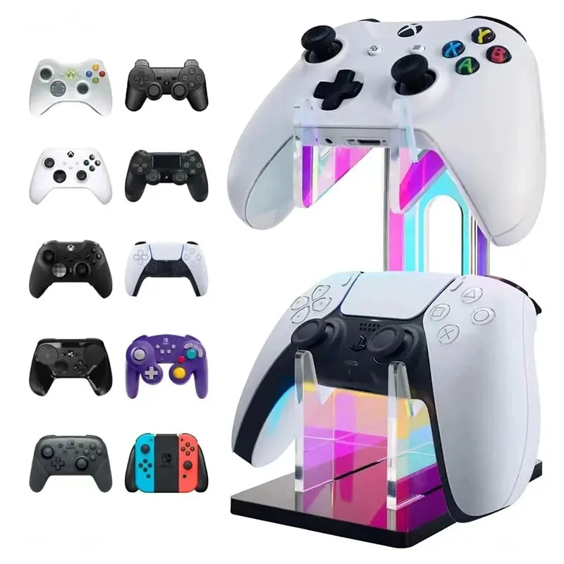 Acrylic-Gamepad-Display-Stand-Dual-Controller-Gaming-Handle-Holder ...