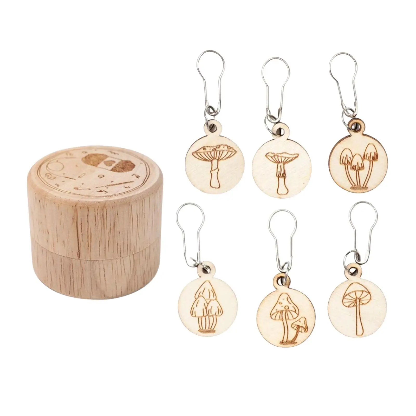 6x-Wooden-Crochet-Markers-with-Storage-Box-for-Weaving-Sewing-DIY-Knit ...