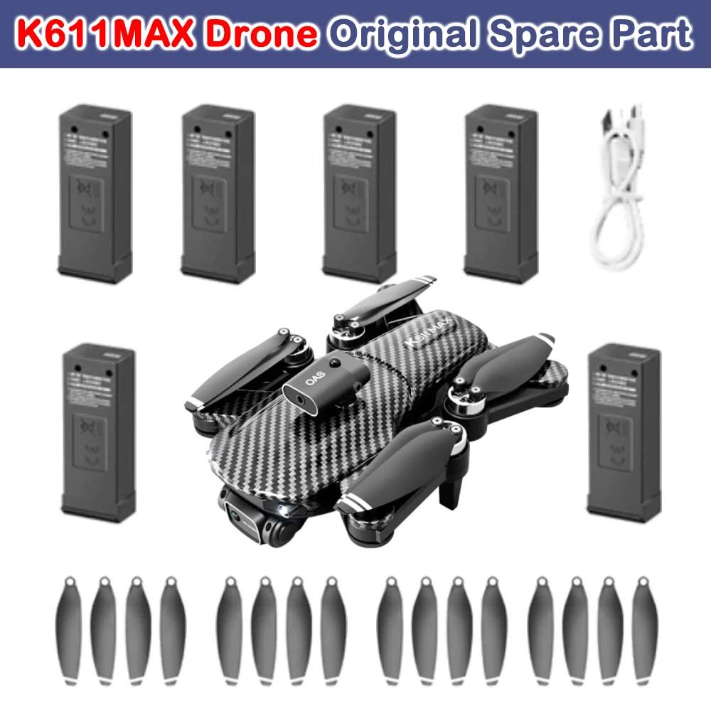 K611-MAX-Drone-RC-Quadcopter-Spare-Part-Battery-USB-Charger-Cable-Propeller-Blade-Maple-Leaf ...