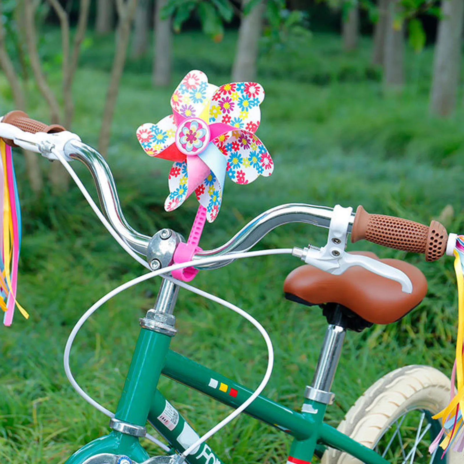New-Children-Bike-Handlebar-Flower-Pinwheel-Kid-s-Bicycle-Scooter ...