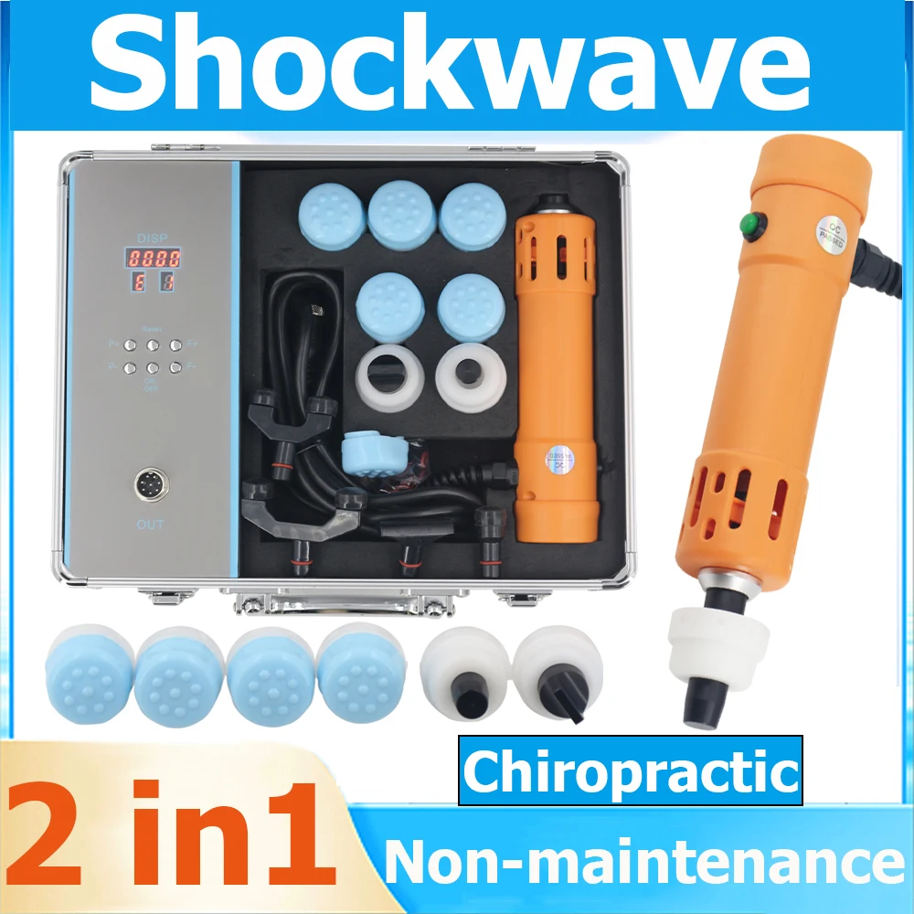 Portable ED Shockwave Therapy Machine 2 in 1 Professional Physiotherapy ...