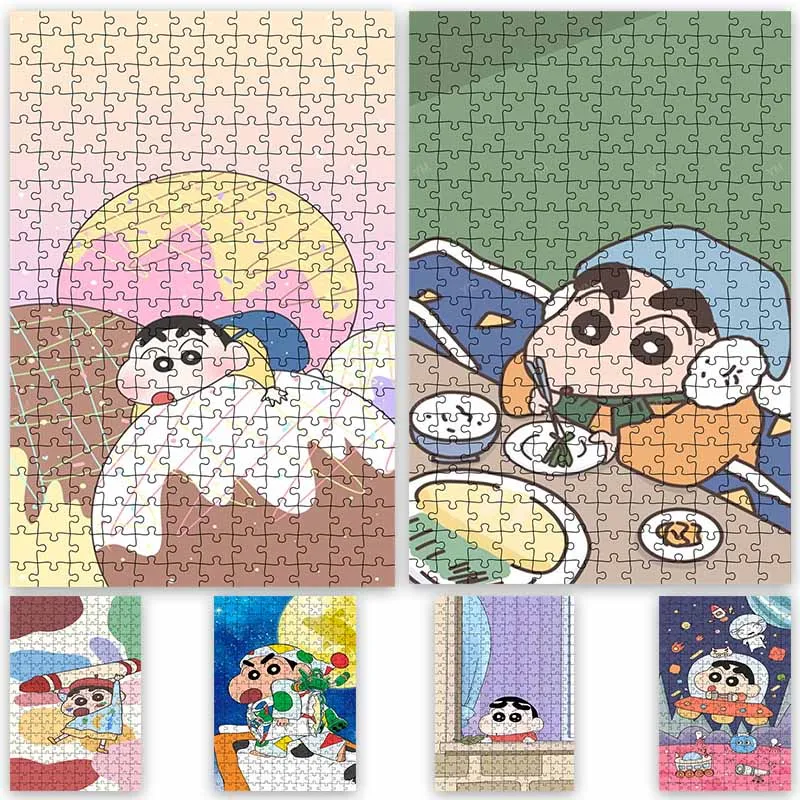 Bandai Paper Puzzle Cartoon Crayon Shin Chan 1000 Piece Puzzle Toys ...