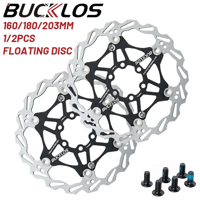 BUCKLOS 160mm Bike Rotor 180mm 203mm MTB Road Bicycle Disc Brake ...
