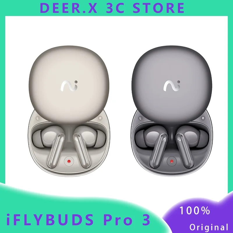 IFLYBUDS Pro 3 AI 翻訳イヤホン 録音および書き込み アクティブ ノイズ リダクション Bluetooth ワイヤレス ...