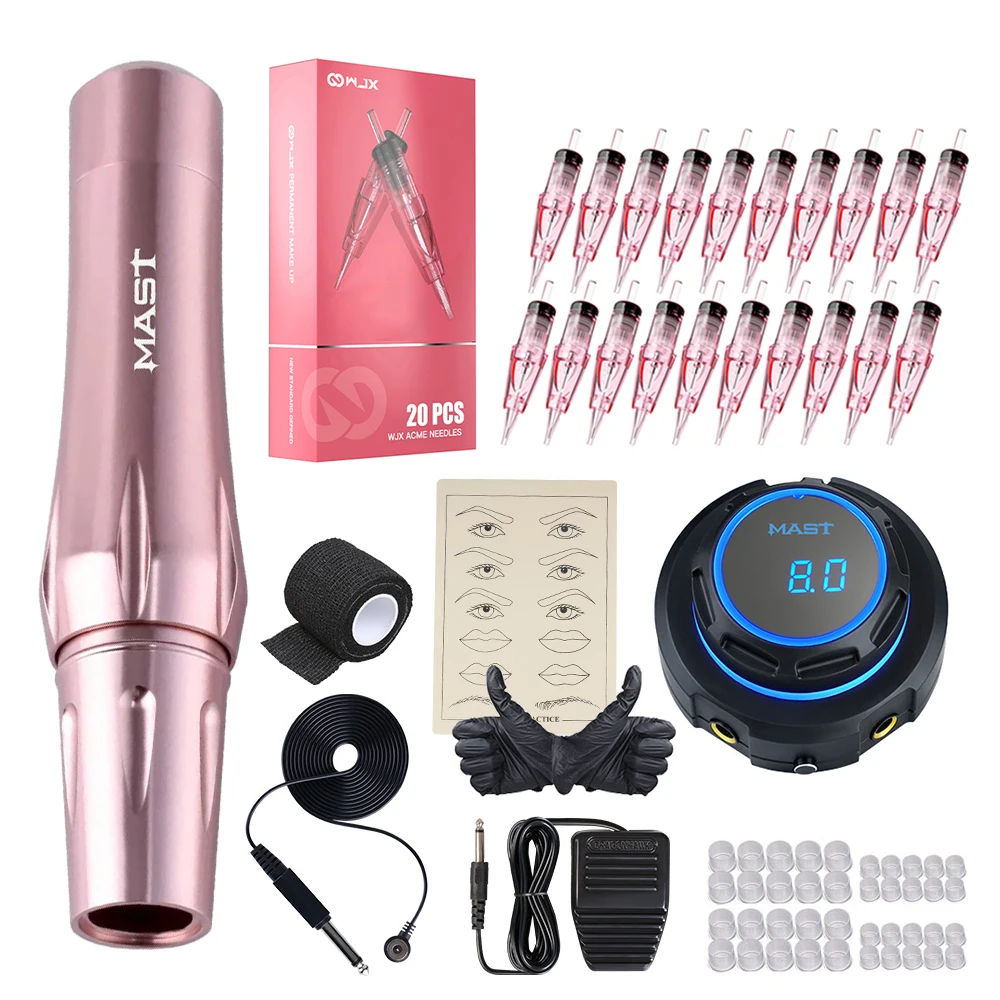 Mast P30 Pmu Permanent Makeup Machine Tattoo Pen Kit With Oled Display ...