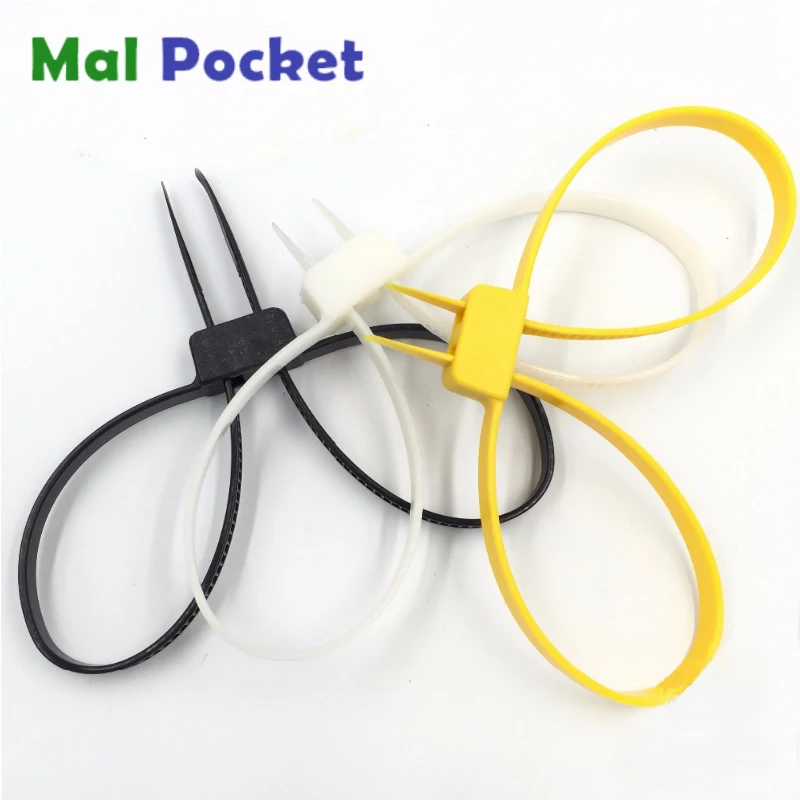 1Pcs/Lot 12mmx700mm 12x700 12*700 plastic police handcuffs Double Flex ...