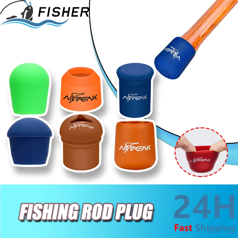 1PC-Fishing-Rod-End-Cap-Silicone-Plug-Cover-Fishing-Rod-Tail-Plug ...