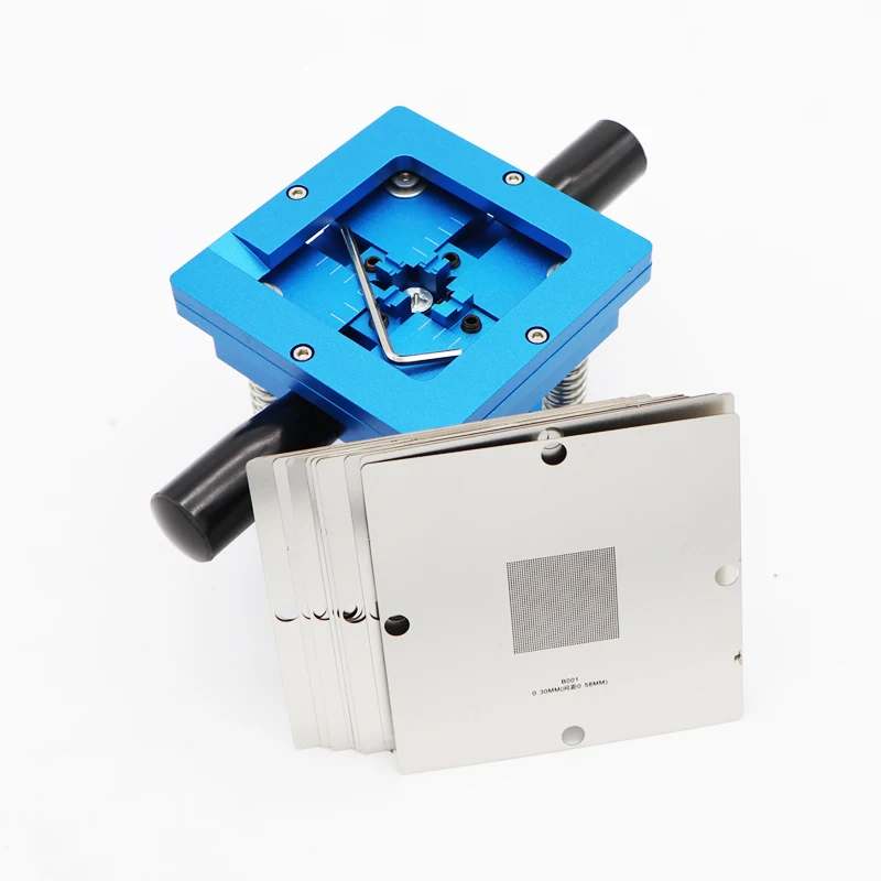 90mm-BGA-Reballing-Station-with-10pcs-Stencil-Kit-Repair-Tools ...
