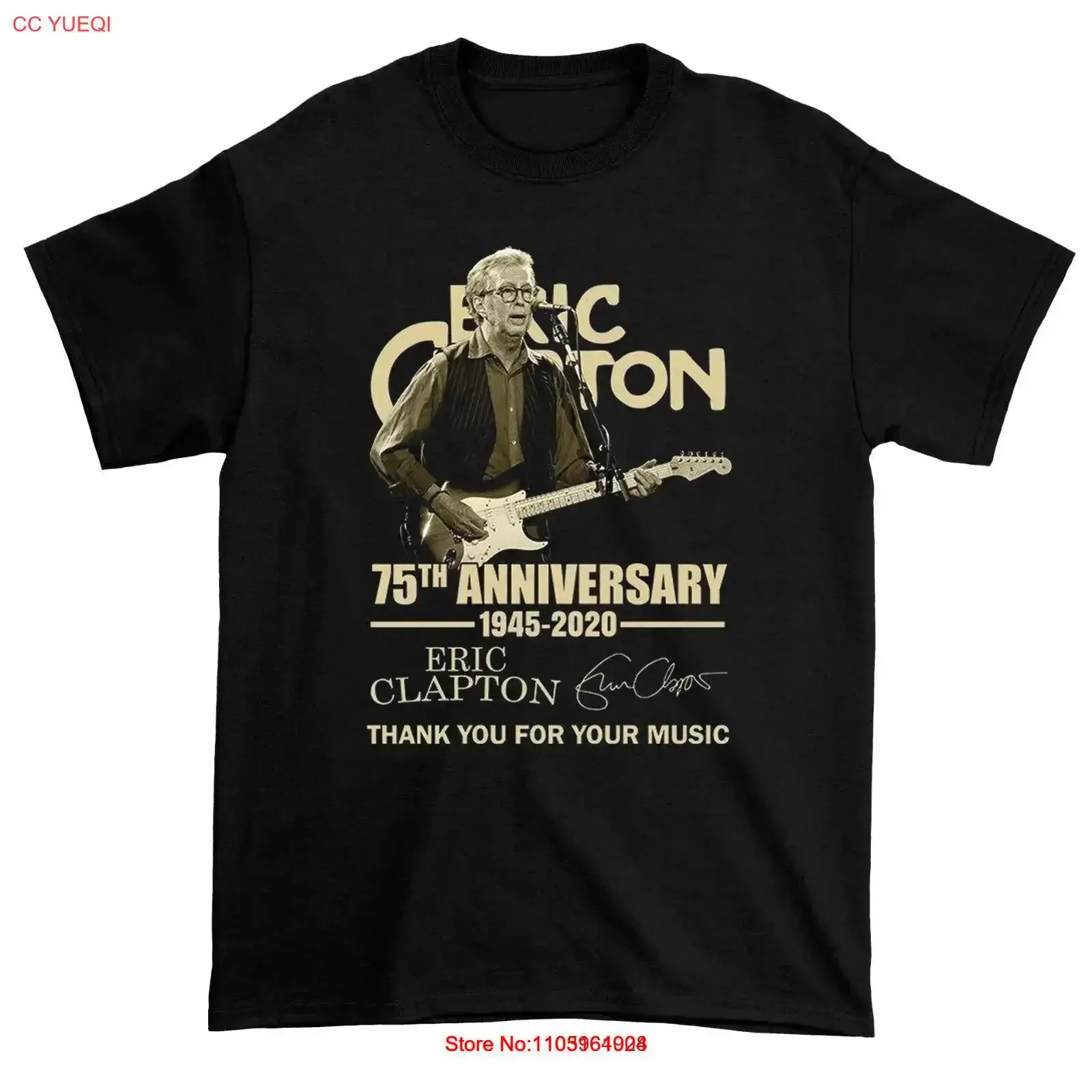 Eric Clapton Anniversary Signed Men T shirt Black All Sizes vintage ...