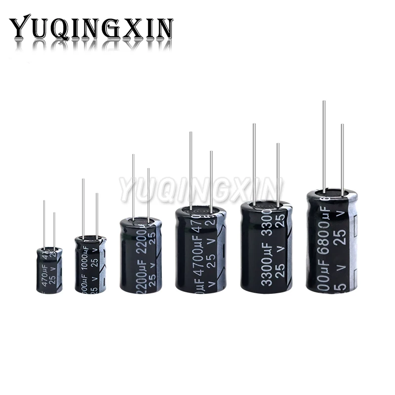 25V Aluminum Electrolytic Capacitor 10UF 22UF 33UF 47UF 100UF 220UF ...