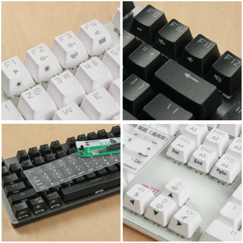 Desktop-Computer-Mechanical-Keyboard-Keycap-Side-Engraved-Transparent ...