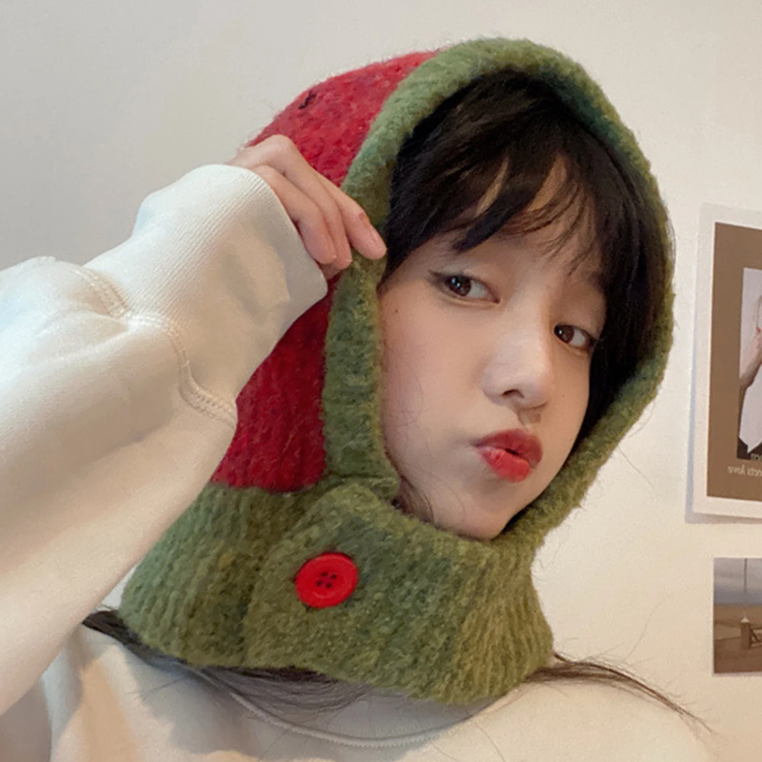 Japanese-Retro-Balaclava-Hat-Women-Scarf-Winter-Hat-and-Neck-Cold-Proof ...