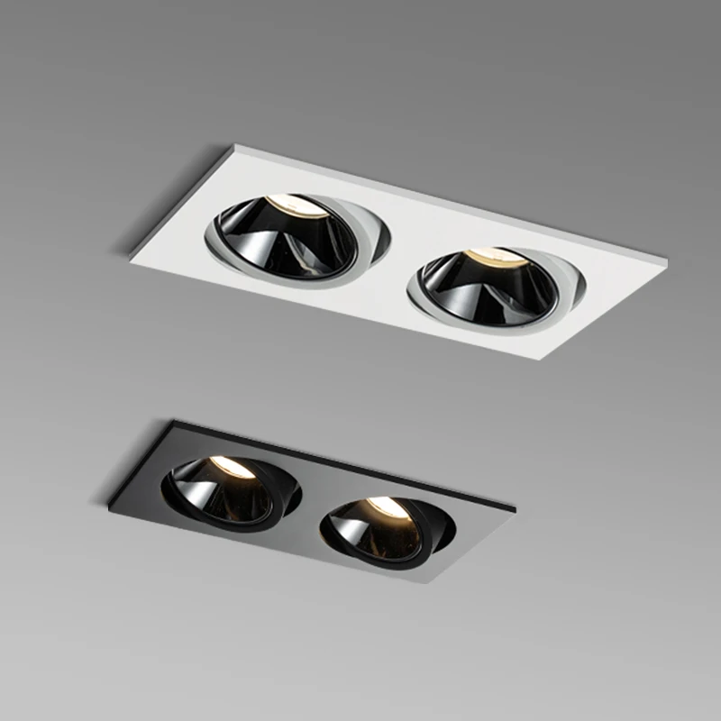 Double-Head-Recessed-Downlight-Spot-Light-24W-14W-Ceiling-Led-Downlight ...