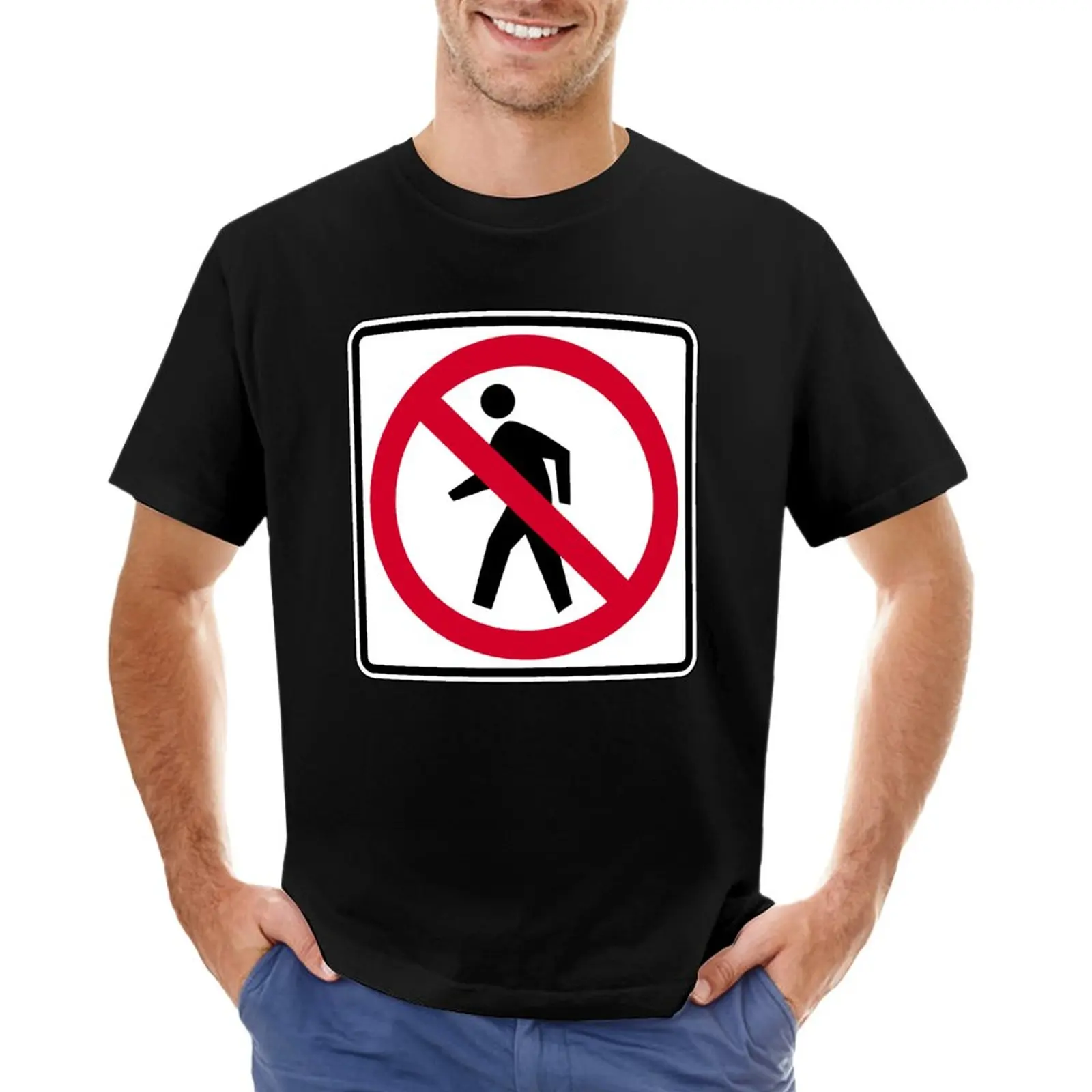 No-jaywalking-Road-Signs-T-Shirt-new-edition-sports-fans-graphics-mens ...