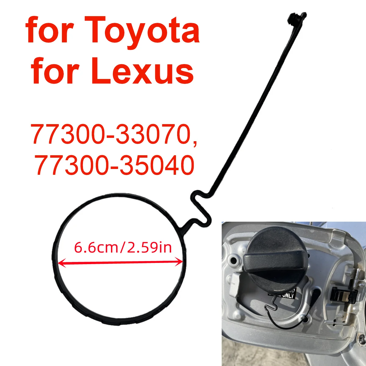 77300-33070-Car-Fuel-Tank-Cap-Cover-Cable-Rope-for-Lexus-ES300-GX470 ...